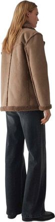 OPUS Kurzjacke braun,Outdoor,Polyester,Unifarben,Reverskragen,Lang,Comfort Fit