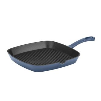 Cuisinart Chef s Classic emailierten Gusseisen 9-1/4-Zoll-Quadratische Grillpfanne 9-1/4-Inch Provencal Blue