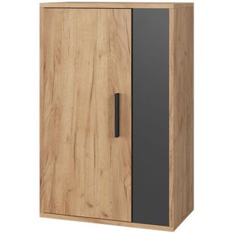 Vicco tagère murale Berno, Chêne doré/anthracite, 50.1x78.4cm avec 2 compartiments