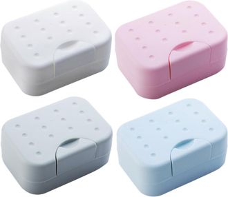 Amosfun Seifenschale Seifenhalter F&uuml;r Unterwegs Mehrzweck-seifenbeh&auml;lter Mit Deckel