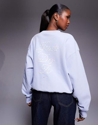 Nike Phoenix Fleece - Sweat-shirt oversize - Noir-Bleu