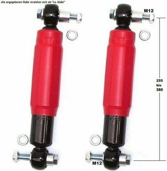 Apex 2 x Achssto&szlig;d&auml;mpfer A27514 Anh&auml;ngersto&szlig;d&auml;mpfer 2000/4000kg quadra rot Knott Alko