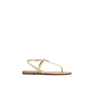Kazar Flache Leder-Zehentrenner - - Shoes - Damen - Beige - 37 EU