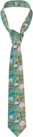 Generic Cravate &Eacute;toile De Mer Et Coquillage D&Eacute;t&eacute; Confortable Men Tie &Eacute;troit Cravate Pour Homme Pour F&ecirc;te &Eacute;v&eacute;nements Remise De Dipl&ocirc;me