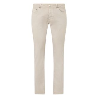 Moorer Homme, Jeans, Beige, Taille: W32 Pantalon Slim Polyvalent