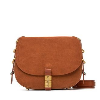 Pinko Handtasche PINKO Saddle Classic PE 25 PLTT 103830 A29N Braun