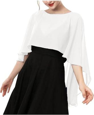Generic Écharpe en mousseline de soie douce pour robes et accessoires pour femmes, autre, Taille unique
