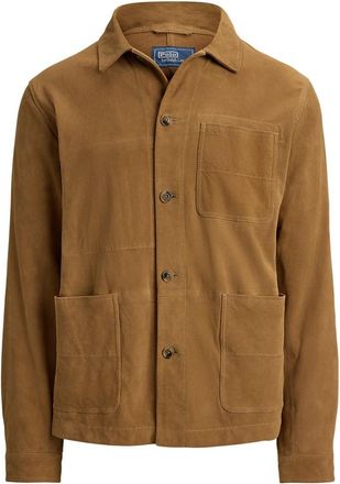Ralph Lauren Leichtes Fieldjacket aus Ziegenveloursleder in