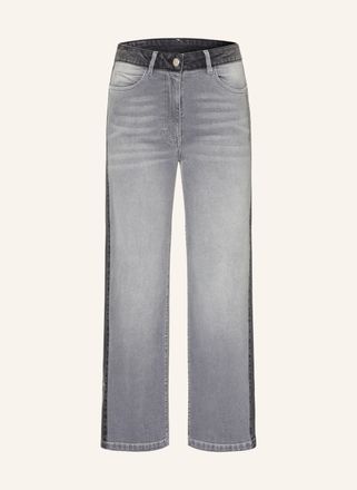 Sportalm Cropped Jeans Mit Schmucksteinen grau