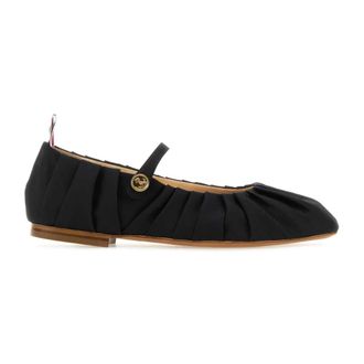 Thom Browne Schwarze John Ballerinas aus Stoff - - Shoes - Damen - Schwarzk - 36 EU