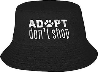 Generic Chapeau De Godet Adoptez, NAchetez Pas - Sauvetage danimaux Chapeaux De Visi&egrave;re Respirant &Eacute;t&eacute; Bonnet Soleil, pour De P&ecirc;che, La Randonn&eacute;e, Chasse, 56-5