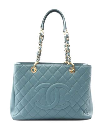 Chanel 2010-2011 Caviar Grand Shopping tote bag - Bleu