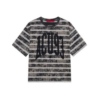 Acupuncture Acupuncture, Homme, Tops, Gris, Taille: XS Acid Stripes T-Shirt