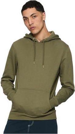 Urban Classics Men Basic Sweat à Capuche pour Homme, Disponible dans de Nombreuses Couleurs, Tailles XS à XXL, Olive, L
