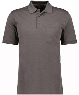 Ragman Polo &agrave; manches courtes softknit Ragman pour homme - Marron - 50 cm