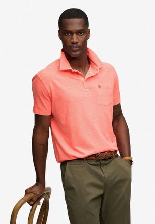 Superdry Poloshirt CLASSIC COTTON LINEN POLO aus tollem Baumwoll-Leinen-Mischgewebe