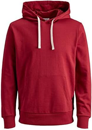 Jack & Jones Jjeholmen Sweat-shirt à capuche pour homme, Rio Red., XS