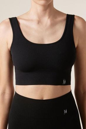 Calzedonia Nahtloses Sportoberteil Schwarz