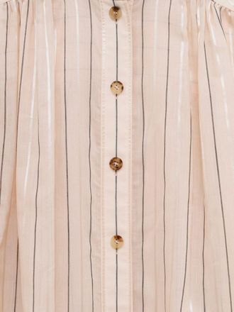 Chlo&eacute; Striped Silk Poplin Blouse - Powder