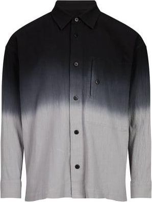 Issey Miyake Chemise droite d&eacute;grad&eacute;e en coton