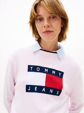 Tommy Jeans Strickpullover TJW TIPPING FLAG SWEATER EXT