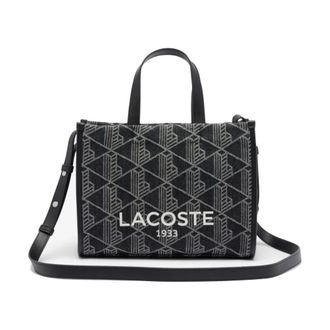 Lacoste Small Heritage Tote - - Bags - Damen - Schwarzk - ONE SIZE