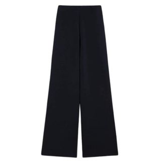 Max Mara Femme, Pantalons, Bleu, Taille: 36 FR Viscose Crepe Knit Pantalons