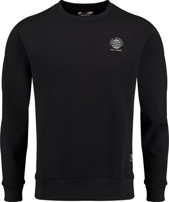 Key Largo Herren Klfaded Memories Round Sweatshirt, Jet Black (1124), XL EU