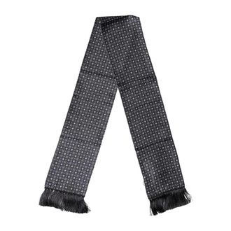Dolce & Gabbana Seidenes geometrisches Fransen-Wickeltuch Foulard-Schal - - Accessories - Herren - Mehrfarbig - ONE SIZE