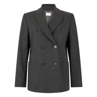 Slowear Zweireihiger Blazer aus Wollmischung - - Jackets - Damen - Grau - M