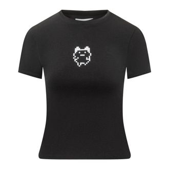 Coperni Tamagotchi Baby Tee - - Tops - Damen - Schwarzk - S