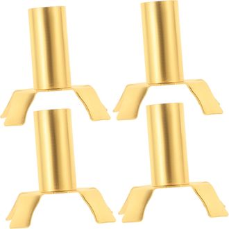 Angoily 4 St&uuml;ck Buddhistischer &Ouml;llampen docht Halter aus Langlebigem Zinklegierung Praktischer Dochtst&auml;nder f&uuml;r Butterlampen Wiederverwendbar und Geeignet f&uuml;r