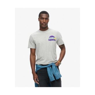 Superdry Grand T-shirt graphique pour la poitrine en plein air
