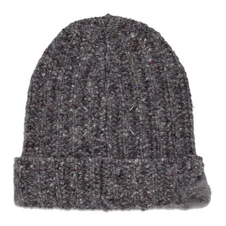 Maison Margiela Gerippte Beanie-M&uuml;tze - - Accessories - unisex - Grau - M