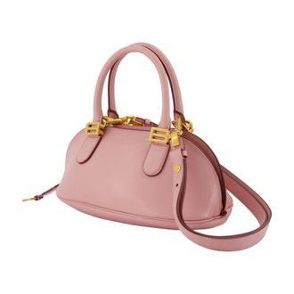 Balenciaga Womens Bolero Bowl Mini Bag Leather Pink Calfskin Handbags-purses