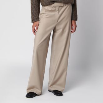CORDERA Ma&szlig;geschneiderte Hose in Beige aus Schurwolle