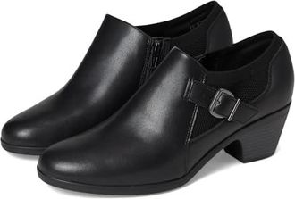 Clarks Escarpins Emily 2 Darcey pour femme, cuir noir, 6 Wide