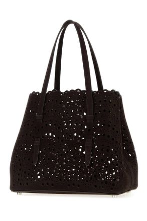 Alaia Suede Shoulder Bag - Brown