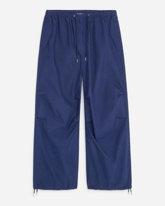 Arket Baumwollhose Mit Knieabn&auml;hern -Blau
