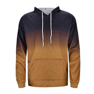 Generic Sweat &agrave; capuche pour homme - Sweat &agrave; capuche &agrave; manches longues - Coupe droite - Pull en polaire confortable - Avec cordon de serrage - T-shirt dext&eacute;ri