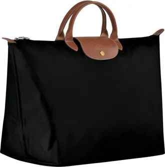 Longchamp Womens Travel Holdall Black Handbags Hand Bags