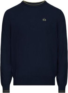 La Martina Pullover aus Baumwollmischung in Blau