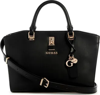 Guess Queensland Luxury Satchel Black