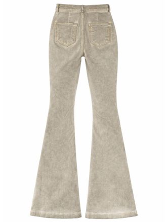 Rick Owens Boot Cut Cotton Jeans - Beige