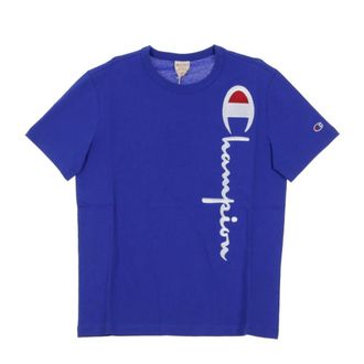Champion Crewneck Tee - - Tops - Herren - Blau - XL