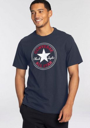 Converse T-Shirt CHUCK LOGO TEE mit Rundhalsausschnitt, aus Baumwolle, normale L&auml;nge