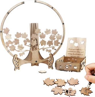 Generic Tyinerc Ahornbaum und Bl&auml;tter G&auml;stebuch,Baum Hochzeitsg&auml;stebuch, Hochzeits-G&auml;stebuchschild, G&auml;stebuch f&uuml;r den Hochzeitsempfang, alternatives G&auml;stebuch