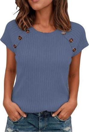 Generic T-shirts pour femme, t-shirt d&eacute;t&eacute; &agrave; manches courtes, t-shirt basique, haut de sport, t-shirt de sport, t-shirt de f&ecirc;te, t-shirt de sport, t-shirt basi