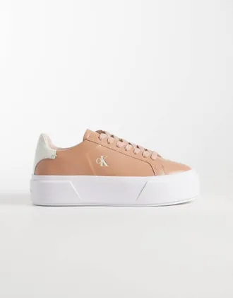 Calvin Klein Chaussures &agrave; lacets et semelle plateforme - P&ecirc;che-Rose