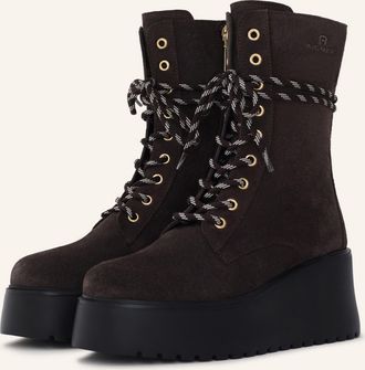 Aigner Aigner Plateau Bootie With Lacing Plateau Bootie 2f braun